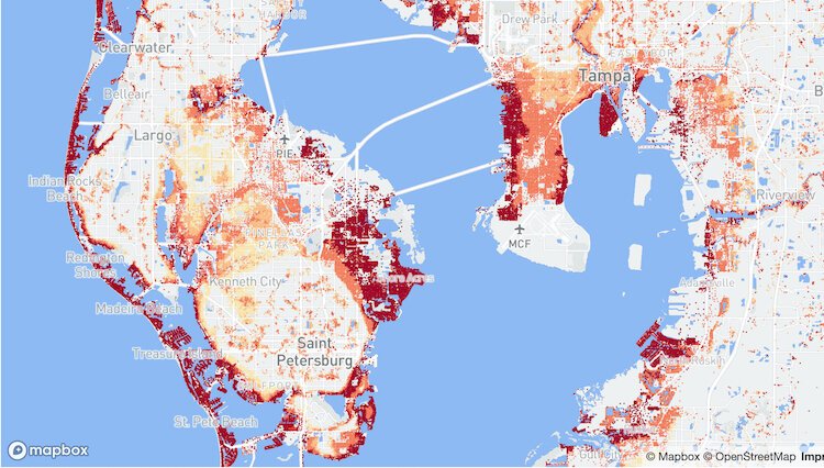 New online tool maps flood risk in Tampa Bay Area, Florida – 83 Degrees ...
